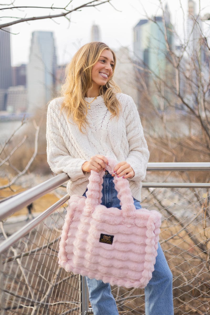 Annie Ripple Blush Crossbody Bag - Minky Couture Blankets